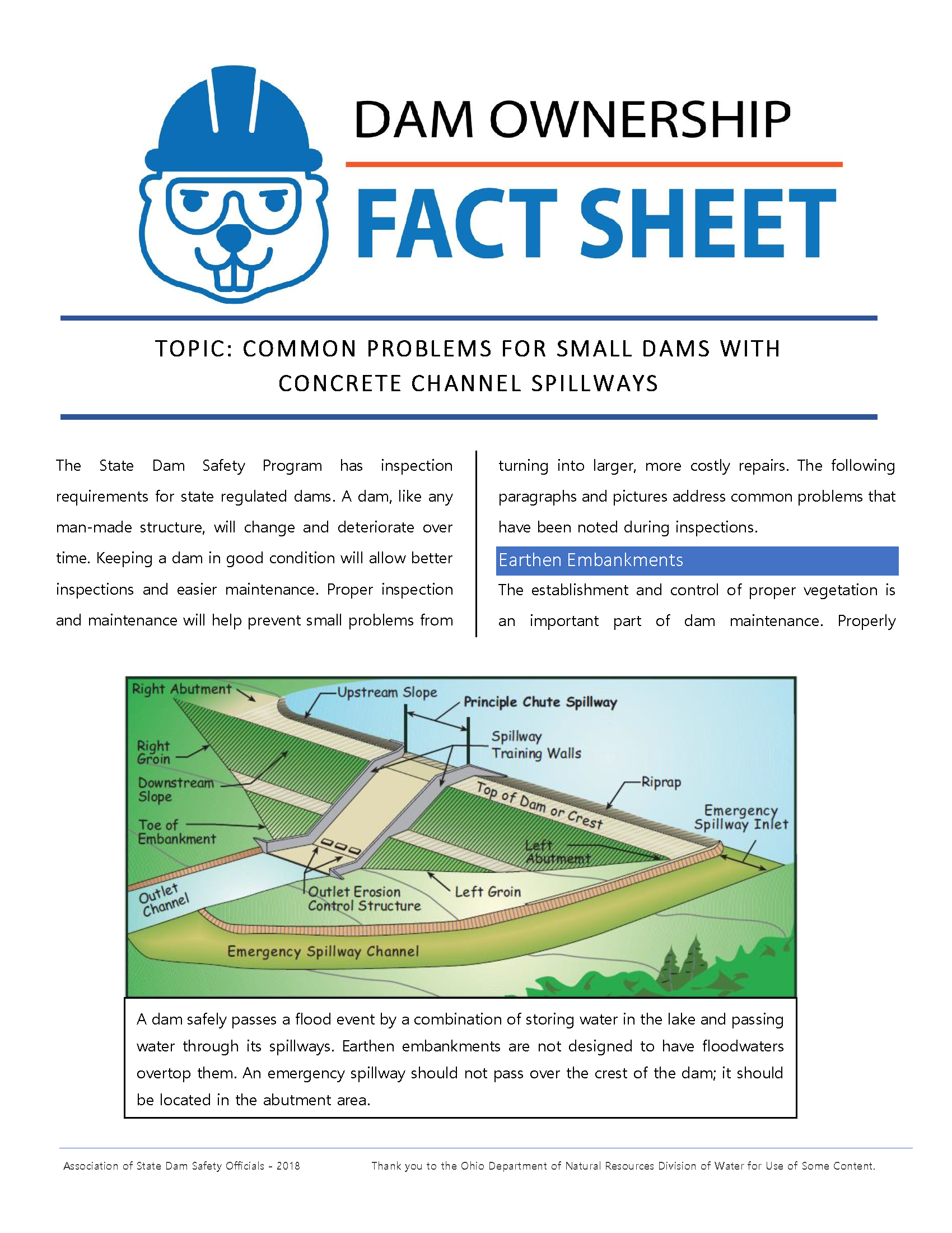 Common Problems for Small Dams with Concrete Channel Spillways ...